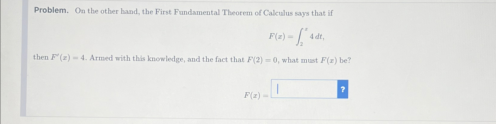 Solved Problem. On the other hand, the First Fundamental | Chegg.com