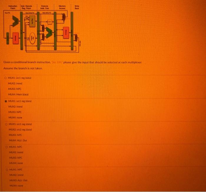 Solved given a conditional branch instruction "JNZ 100" | Chegg.com