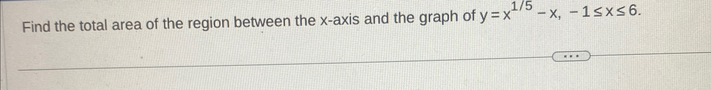 Solved Find the total area of the region between the x-axis | Chegg.com