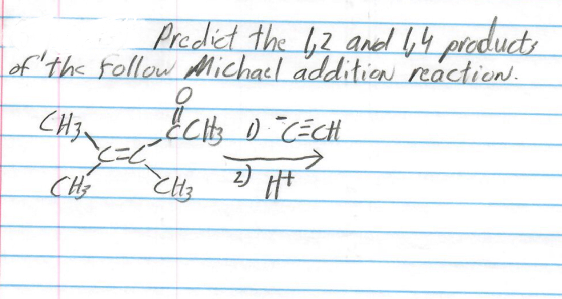 Solved Prodict the 1,2 ﻿and 1,4 ﻿products of 'the follow | Chegg.com