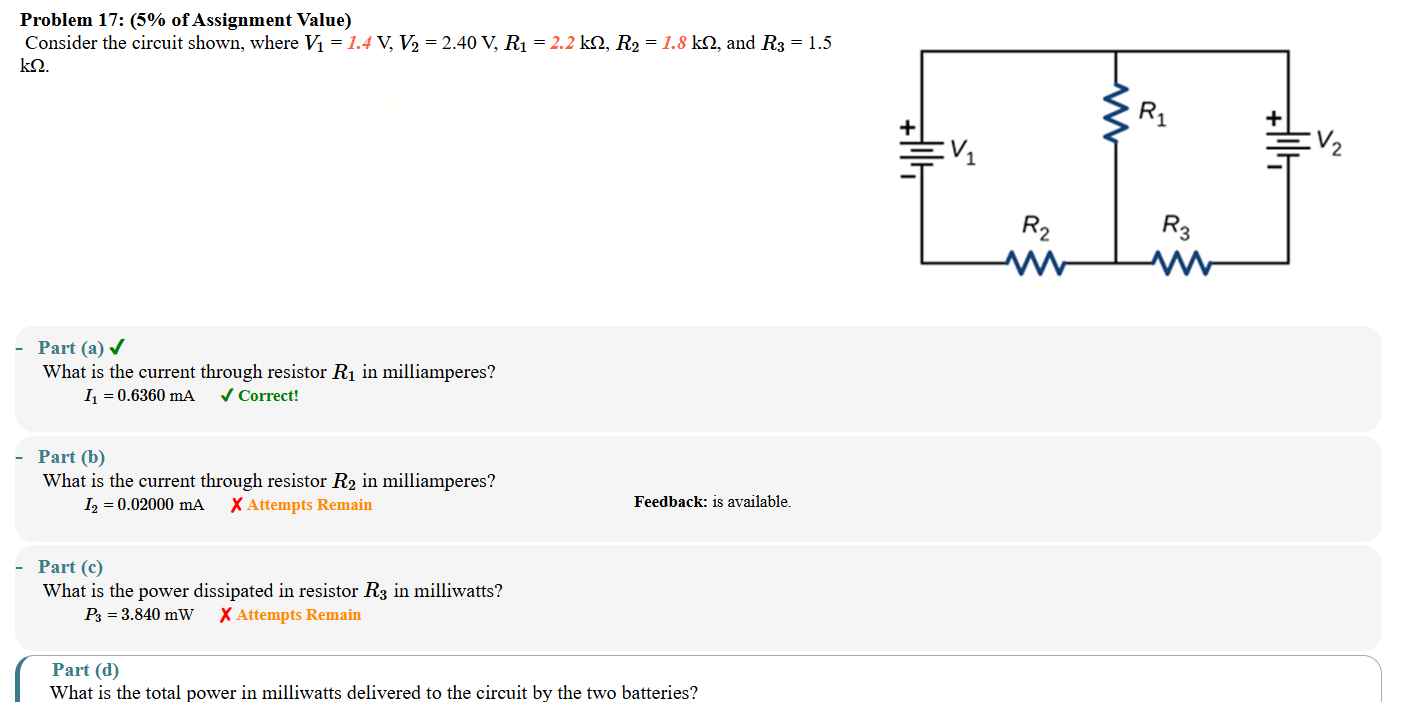 Solved Problem 17: (5% ﻿of Assignment Value)Consider the | Chegg.com