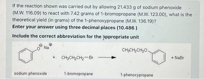 Solved If the reaction shown was carried out by allowing | Chegg.com