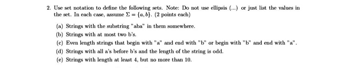 Solved Answers should be in L for example L={waaw : € £^*} | Chegg.com