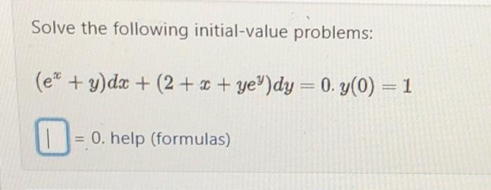 Solved Ordinary Differential Equations. Please solve and | Chegg.com