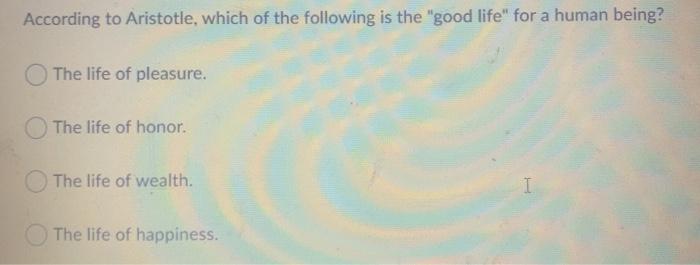 Solved In Aristotle's ethics, "generosity" represents which | Chegg.com