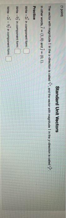 Solved (point) Scalar Multiplication Multiplying a vector | Chegg.com