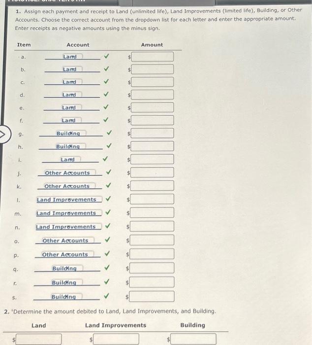 Solved r use in a Accounts. Choose the correct account from | Chegg.com