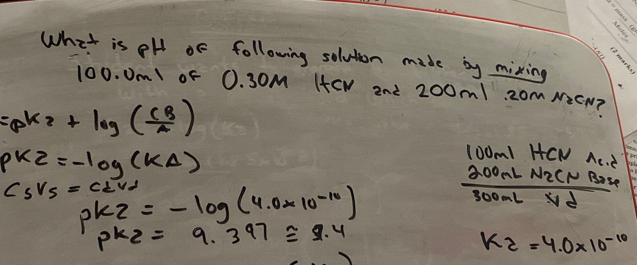 Solved What is the pH of the following solution made by | Chegg.com