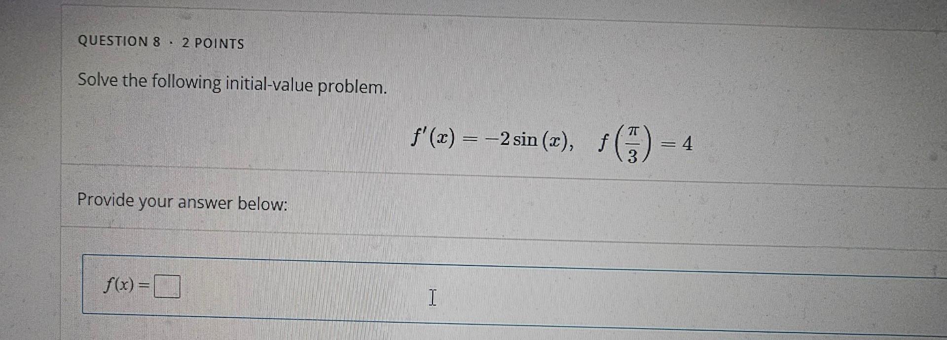Solved Solve the following initial-value problem. \\[ | Chegg.com
