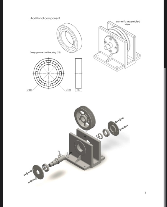 Solved . Section 2: Assembly drawing [50] The components of | Chegg.com