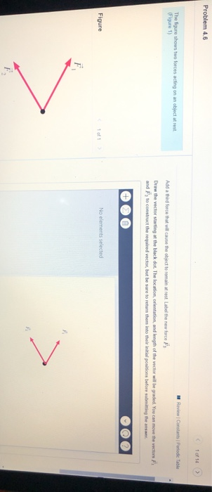 Solved Problem 4 6 1014 The Figure Shows Two Forces Acting