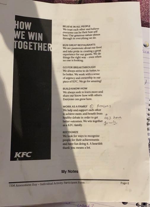 HOW WE WIN TOGETHER BELIEVE IN ALL PEOPLE We trust | Chegg.com