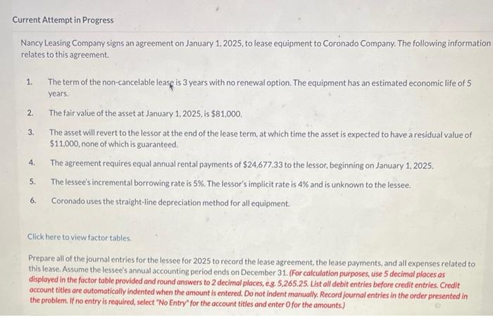 Solved Maria Leasing Company signs an agreement on January | Chegg.com