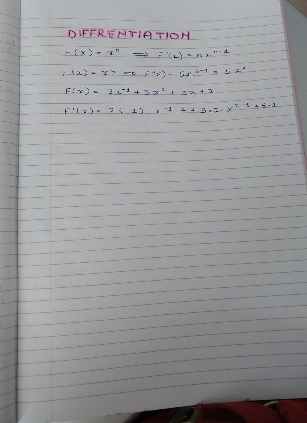 Solved can these two differentiation examples be explained | Chegg.com