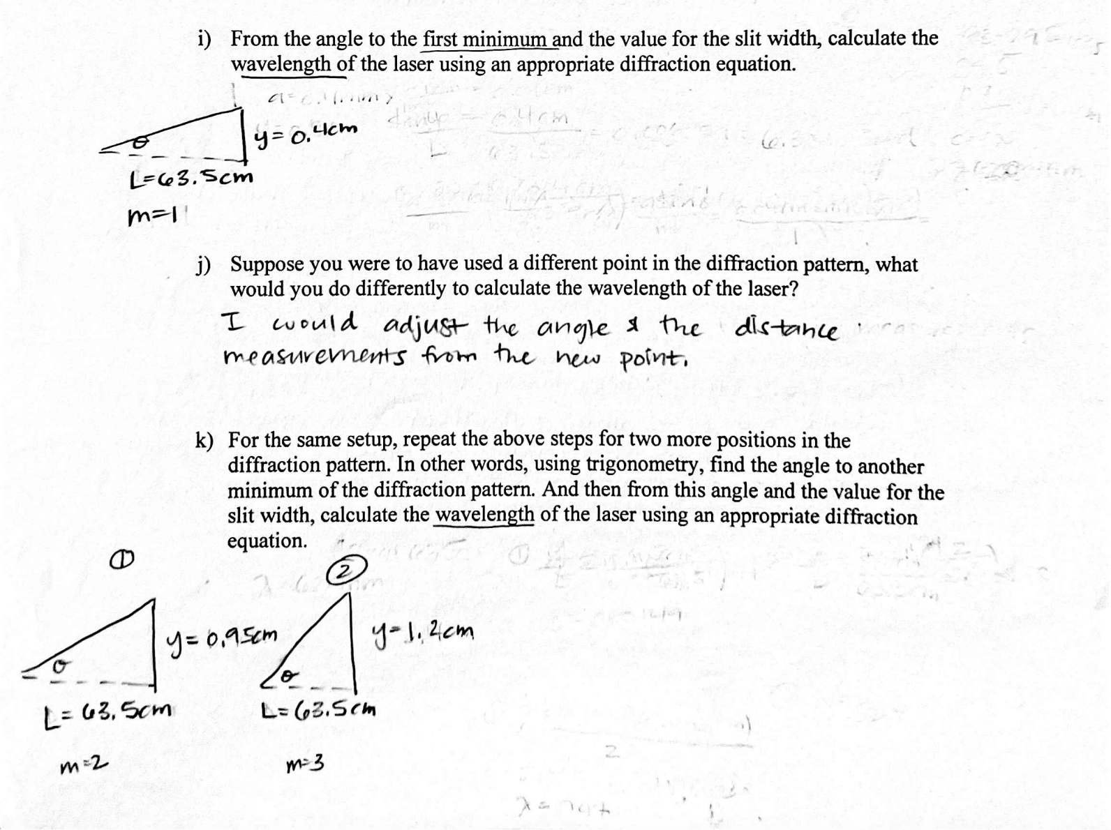 Solved Hi ﻿I need help with these calculations for my | Chegg.com