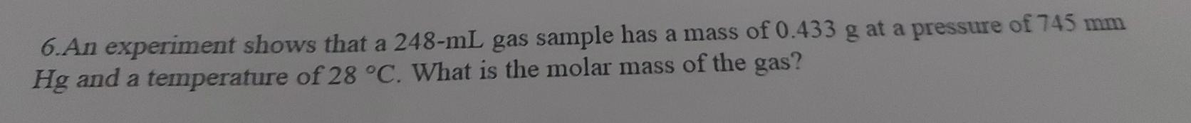 Solved 5. What is the volume occupied by 0.255 mol of helium | Chegg.com