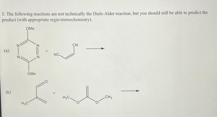 Solved 3. The following reactions are not technically the | Chegg.com