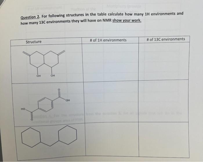 Solved Question 1 Determine Molecular Formula From Using Ms