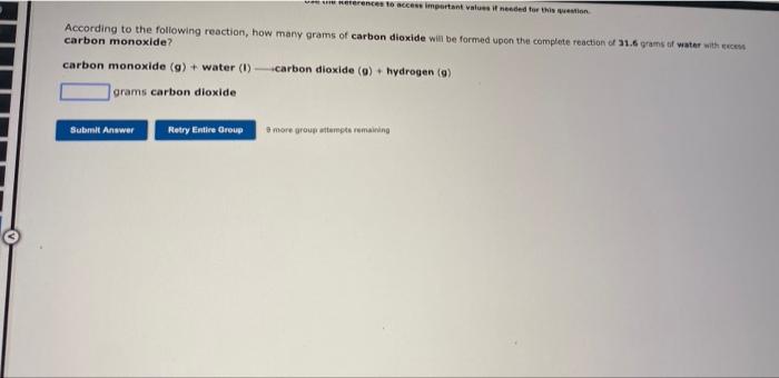 Solved References to access important values if needed for | Chegg.com