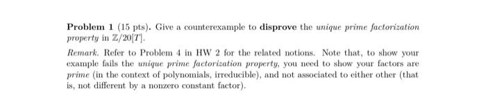 Solved Problem 1 (15 pts). Give a counterexample to disprove | Chegg.com