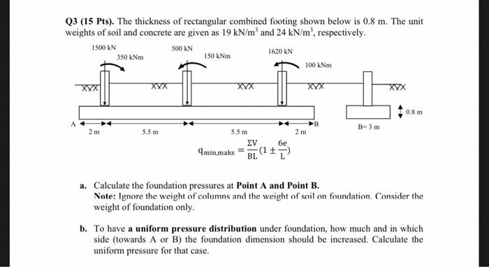 Solved Q3 (15 Pts). The thickness of rectangular combined | Chegg.com