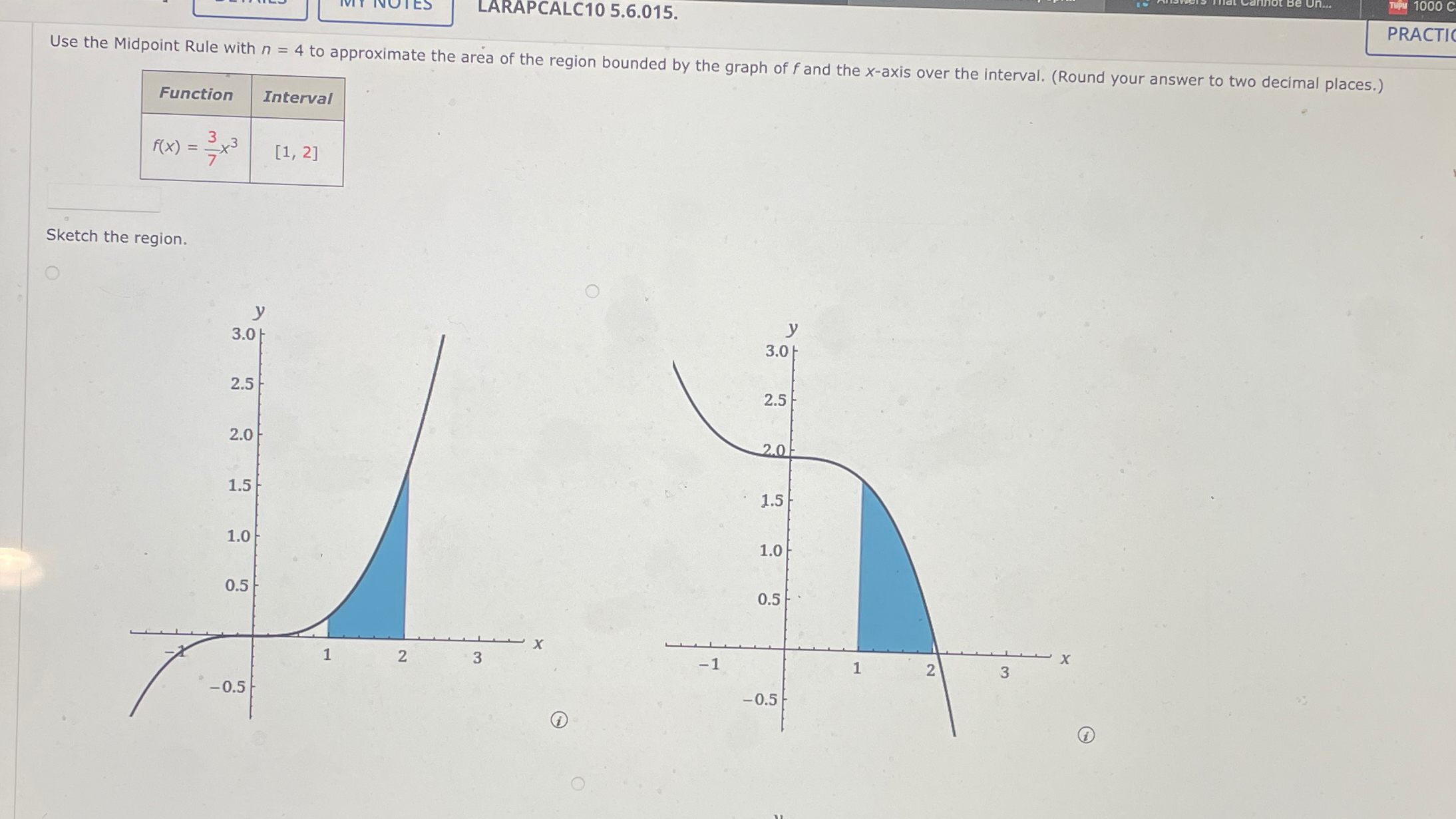 Solved Use the Midpoint Rule with n=4 ﻿to approximate the | Chegg.com