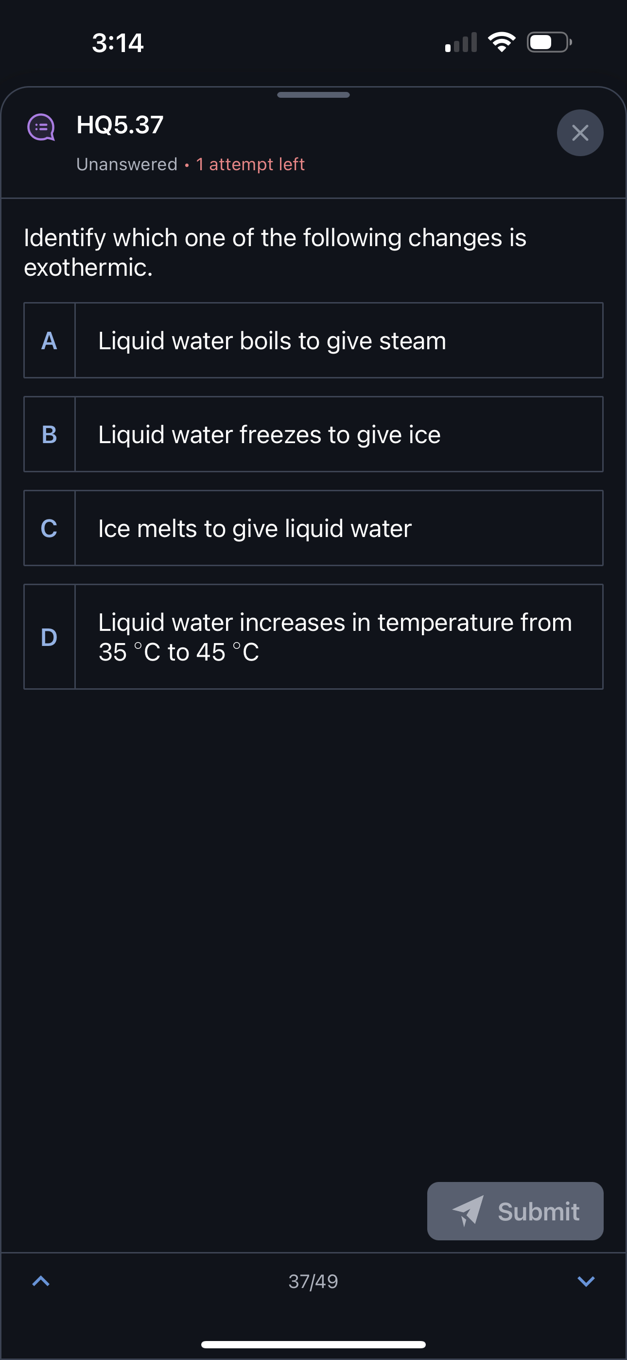 Solved 3:14HQ5.37Unanswered • 1 ﻿attempt leftIdentify which | Chegg.com