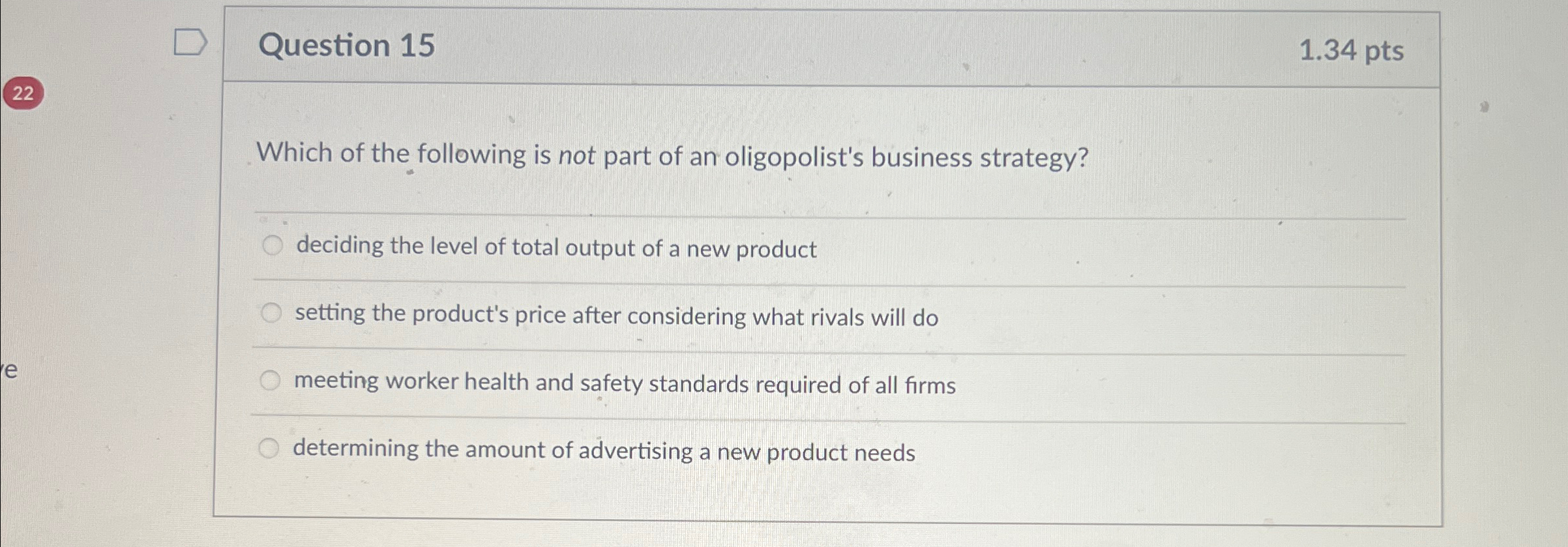 Solved Question 151.34 ﻿ptsWhich of the following is not | Chegg.com