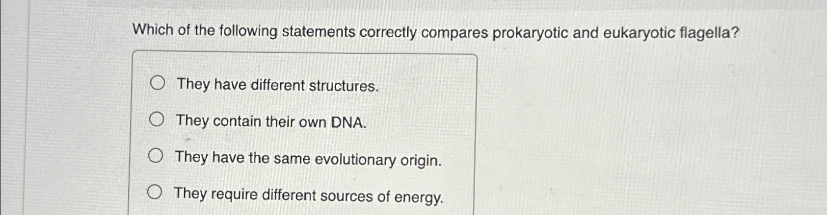Solved Which of the following statements correctly compares | Chegg.com