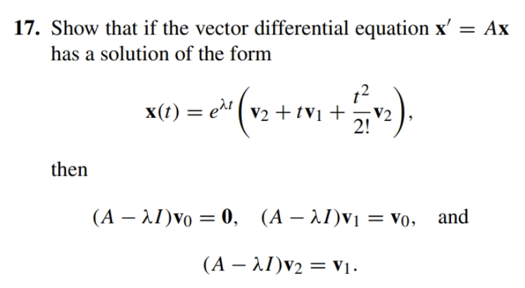 Solved Show that if ﻿the vector differential equation | Chegg.com