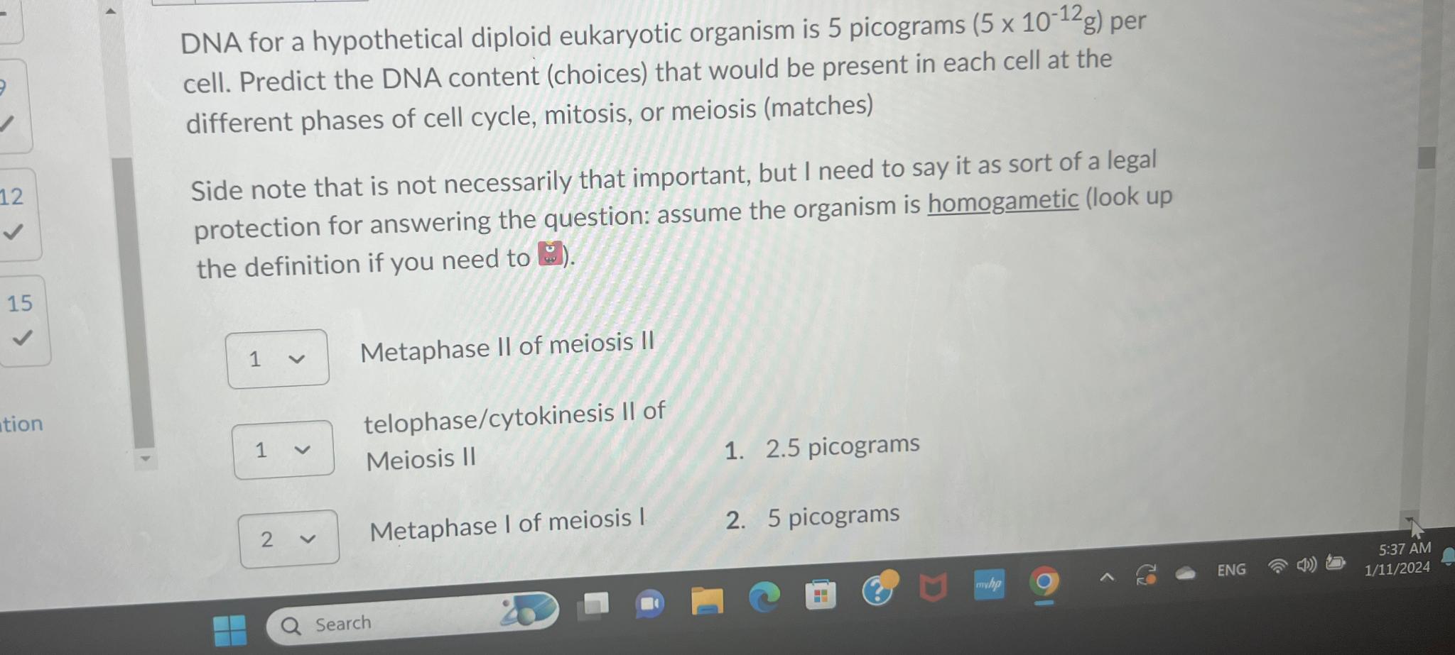 Solved DNA for a hypothetical diploid eukaryotic organism is | Chegg.com