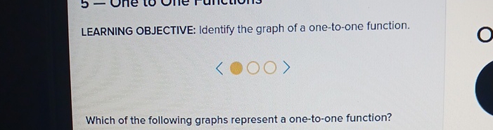 Solved LEARNING OBJECTIVE: Identify the graph of a | Chegg.com