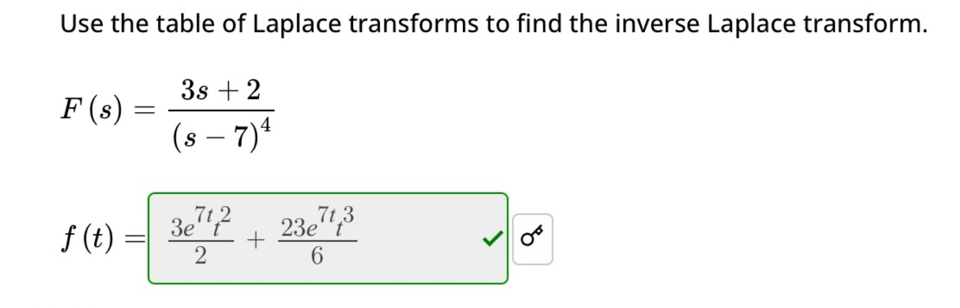 Solved Use the table of Laplace transforms to find the | Chegg.com