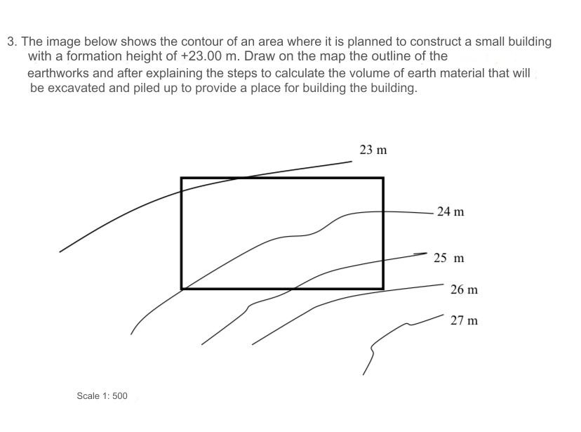 Solved The image below shows the contour of an area where it | Chegg.com