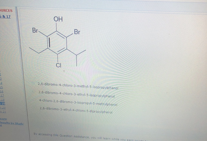 Solved ment Question 19 Select the systematic name for each | Chegg.com