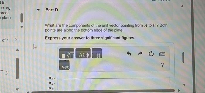 Solved What are the components of the unit vector pointing | Chegg.com