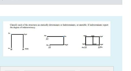 Solved Classify each of the structures as statically | Chegg.com