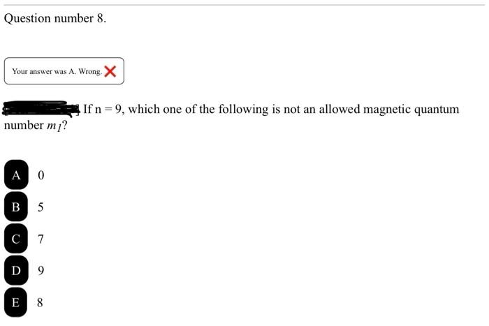 Solved Question number 8. number ml ? 0 5 7 9 8 | Chegg.com Solved Question number 8. number ml ? 0 5 7 9 8 | Chegg.com