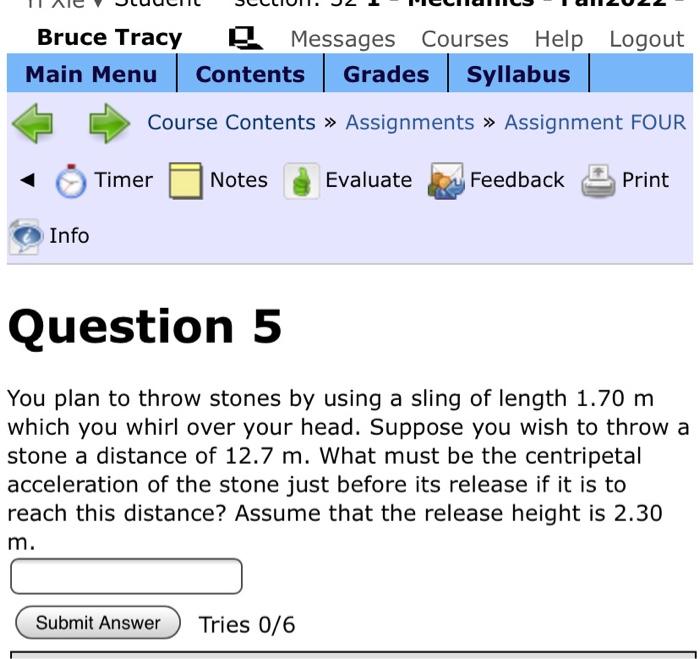 Solved Bruce Tracy Messages Courses Help Logout Contents | Chegg.com
