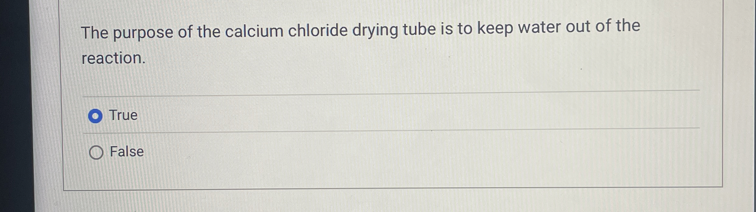 Solved The purpose of the calcium chloride drying tube is to | Chegg.com