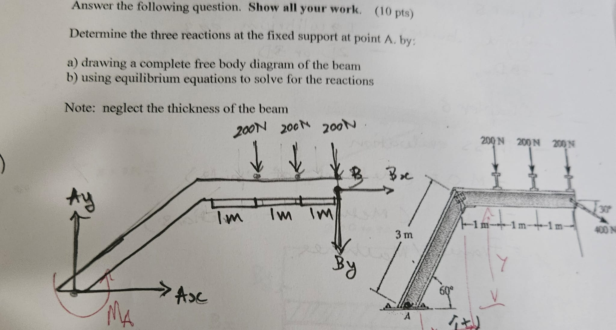 Solved Answer the following question. Show all your work. | Chegg.com