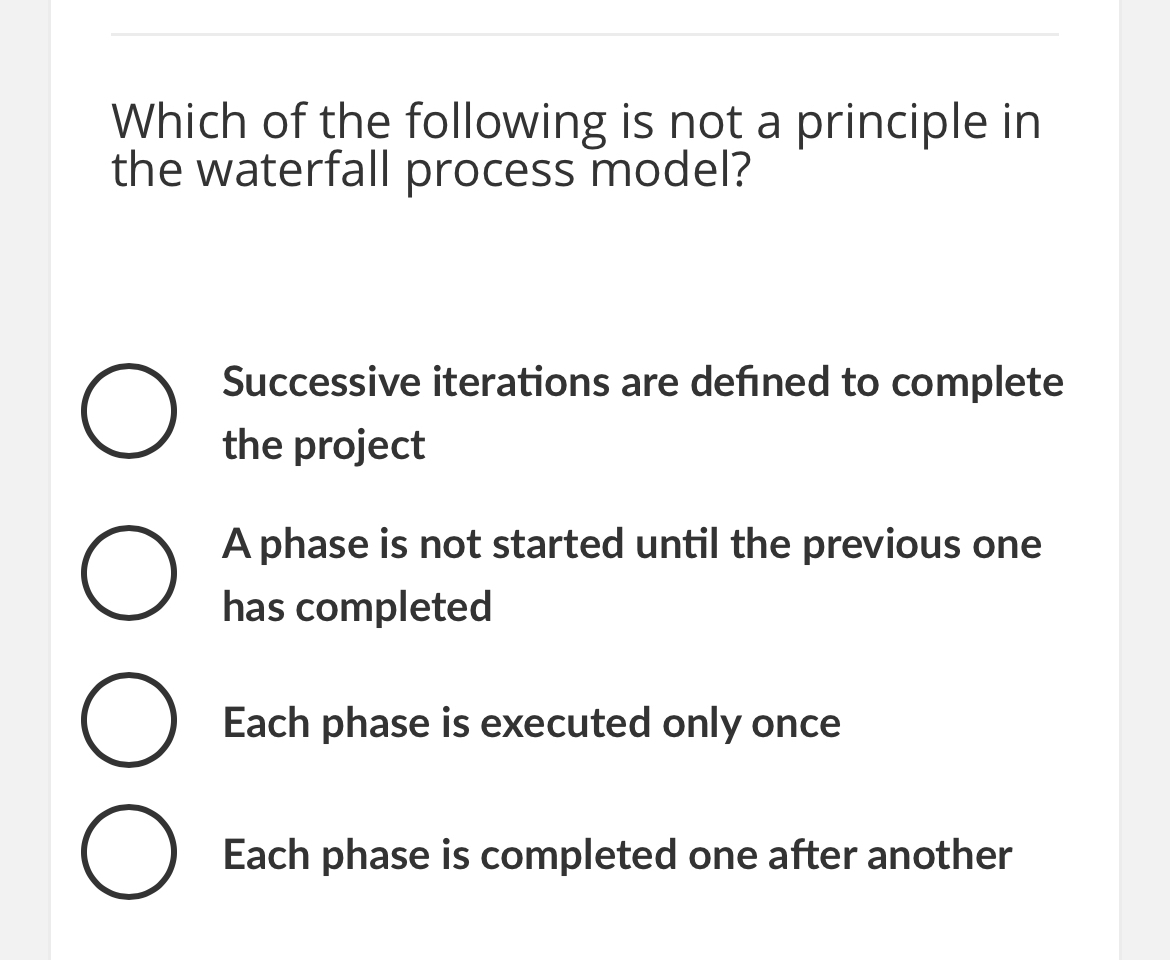 Solved Which of the following is not a principle in the | Chegg.com