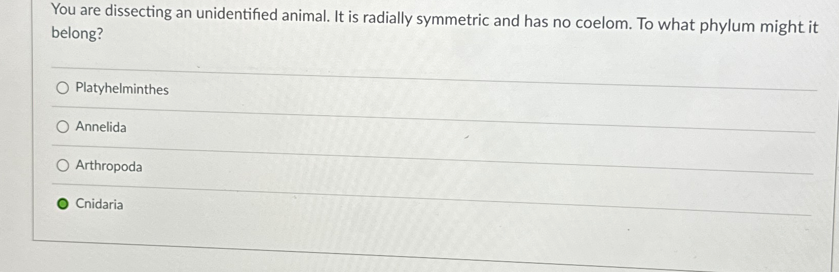 Solved You are dissecting an unidentified animal. It is | Chegg.com