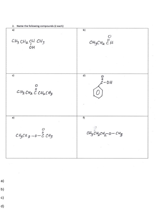 Solved NAMING AND DRAWING ORGANIC COMPOUNDS **** numbers, | Chegg.com