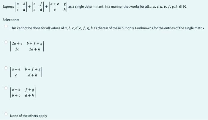 Solved In the Leibniz formula for the determinant of | Chegg.com