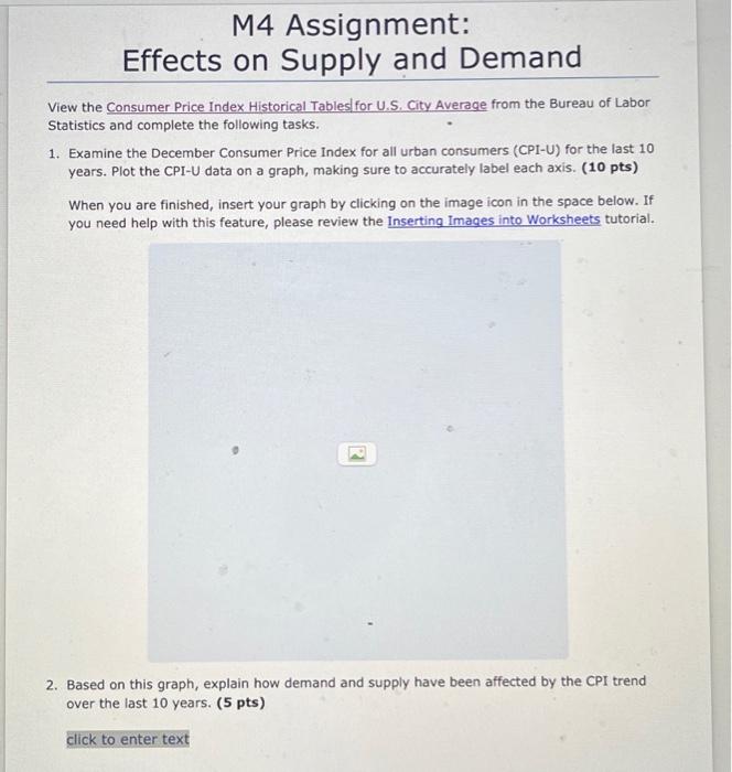 Solved M4 Assignment: Effects on Supply and Demand View the | Chegg.com