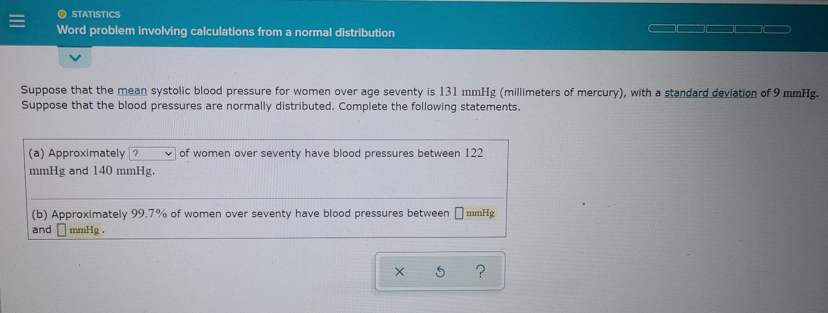 Solved O STATISTICS Word problem involving calculations from | Chegg.com