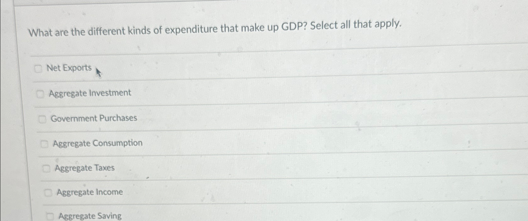 Solved What are the different kinds of expenditure that make | Chegg.com