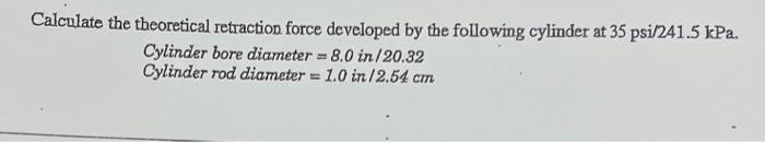 Solved Calculate the theoretical retraction force developed | Chegg.com