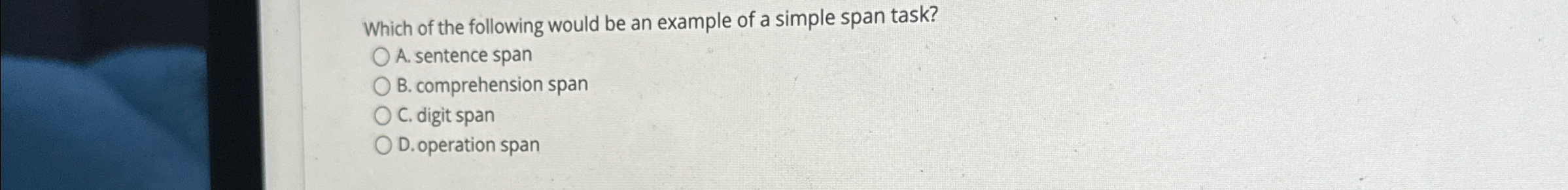Solved Which of the following would be an example of a | Chegg.com